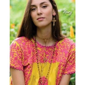 Sister Mary | Dresses | Sister Mary Yellow Embroidered Dress | Poshmark